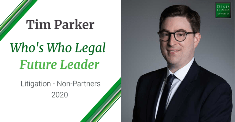 AWARDS & RECOGNITION – Tim Parker ranked as Future Leader in litigation ...